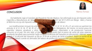 Trabajo del tabaco y el cigarrillo | PPTX