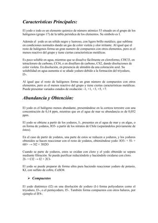 Trabajo Del Yodo | DOC