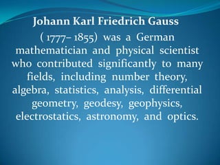 Maths Project - Gauss | PPT