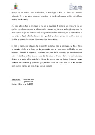 Trabajo de opinión Franco Ferrada | PDF