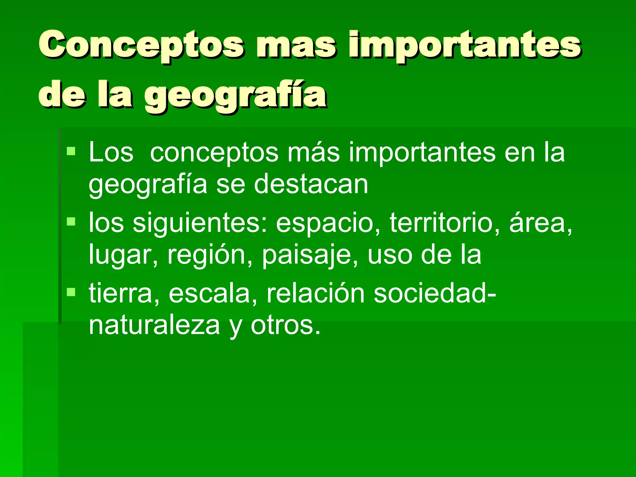 Trabajo De Presentacion De Introduccion A La Geografia | PPT