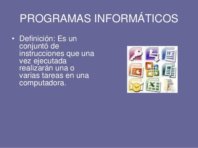 Programas informáticos