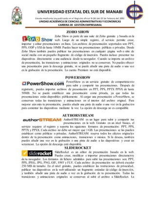 Trabajo de programas utilitarios | DOCX