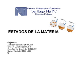 estados de la materia . | PPTX