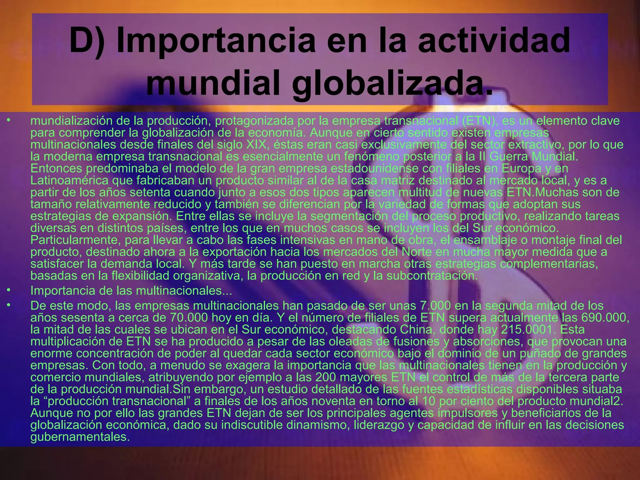 Las Multinacionales | PPT