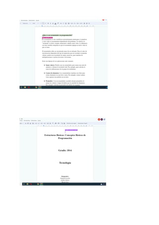 conceptos básicos de programación en pseint | PDF