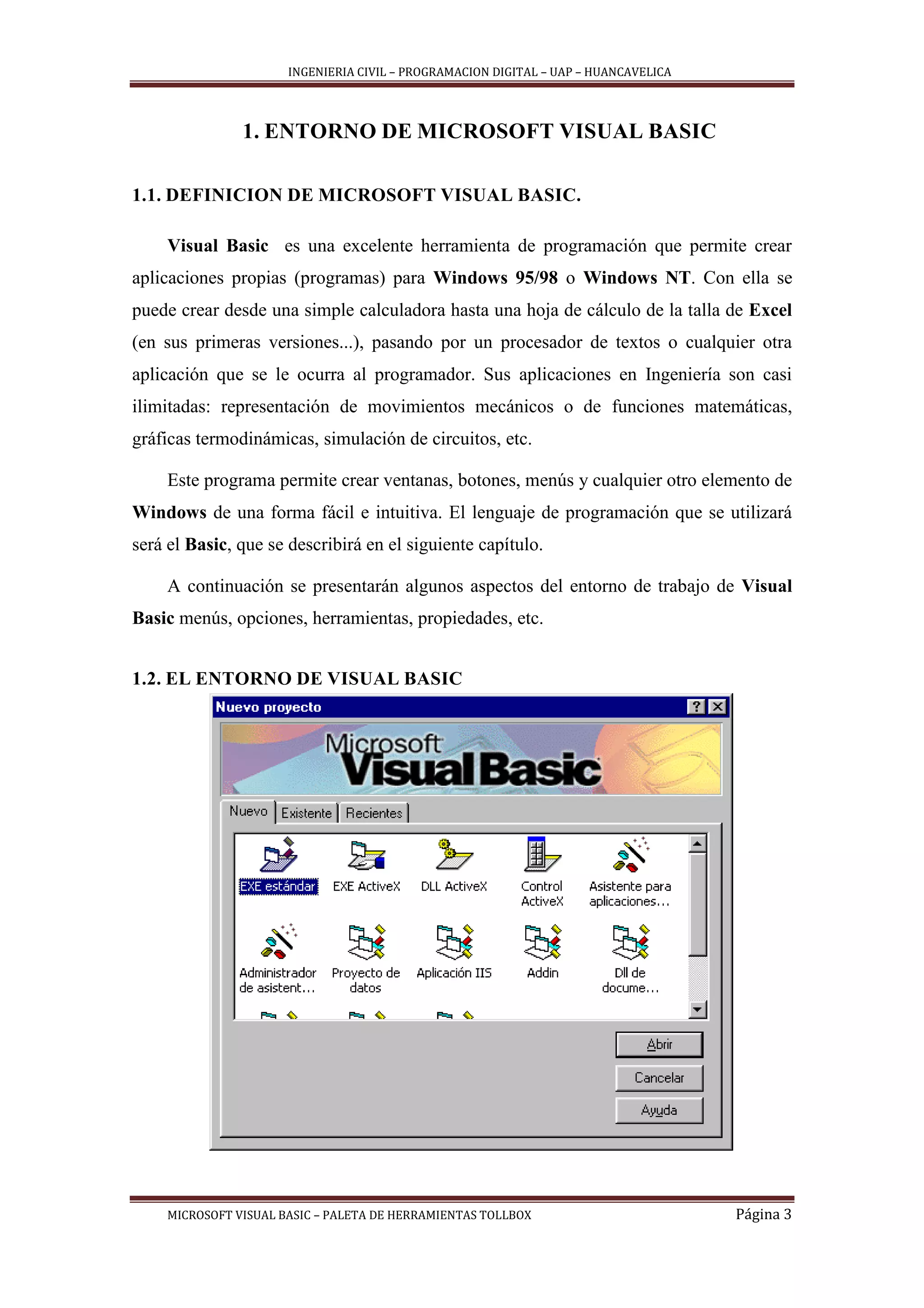 visuyal basic - barra de herramientas | DOCX