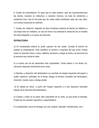 documentos informativo carta , memorandum,oficio,vitacora,curriculum ...