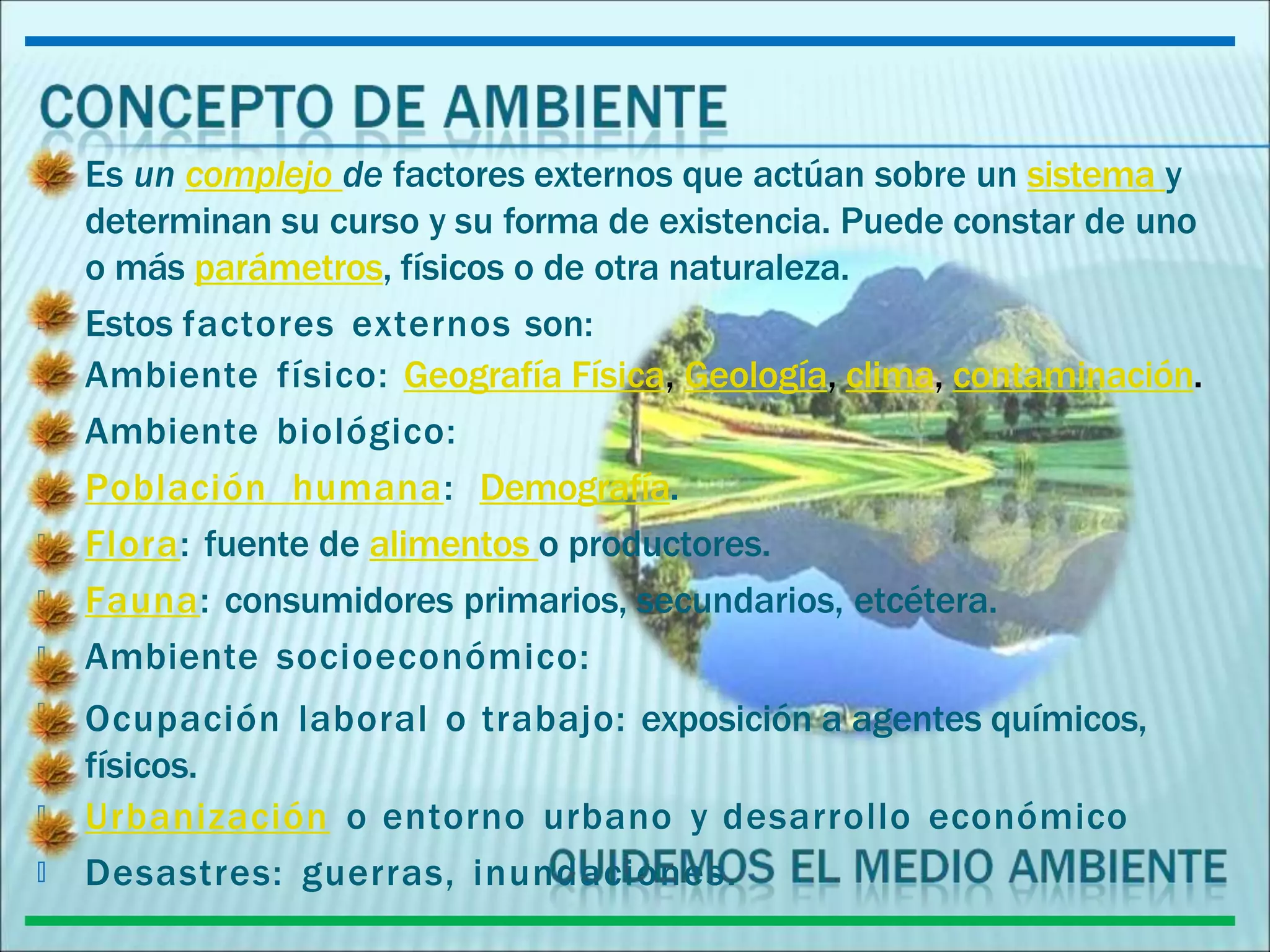 CUIDEMOS EL MEDIO AMBIENTE | PPTX