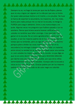 CARTA A MIS PADRES | PDF