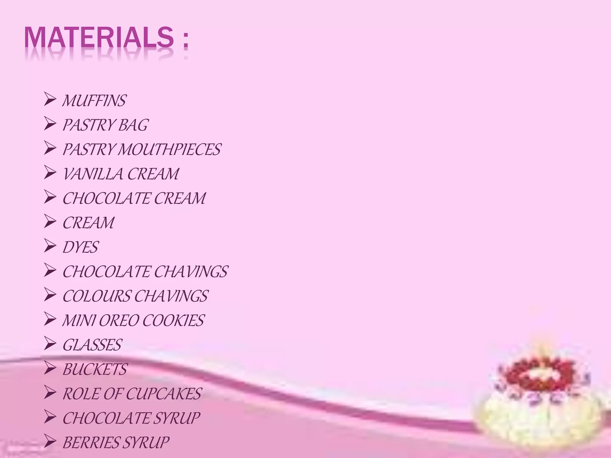 Trabajo educacion infantil cupcakes | PPTX