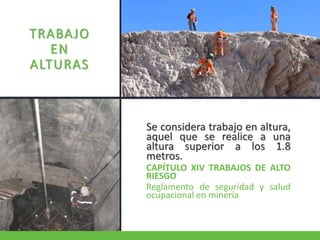 Trabajo en altura de acuerdo a la normativa peruana | PPTX