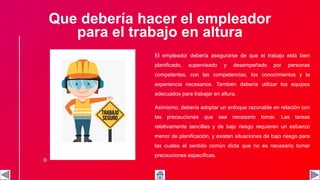 capacitación sobre trabajo en altura pptx | PPSX