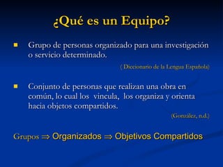 Trabajo en Equipo | PPT