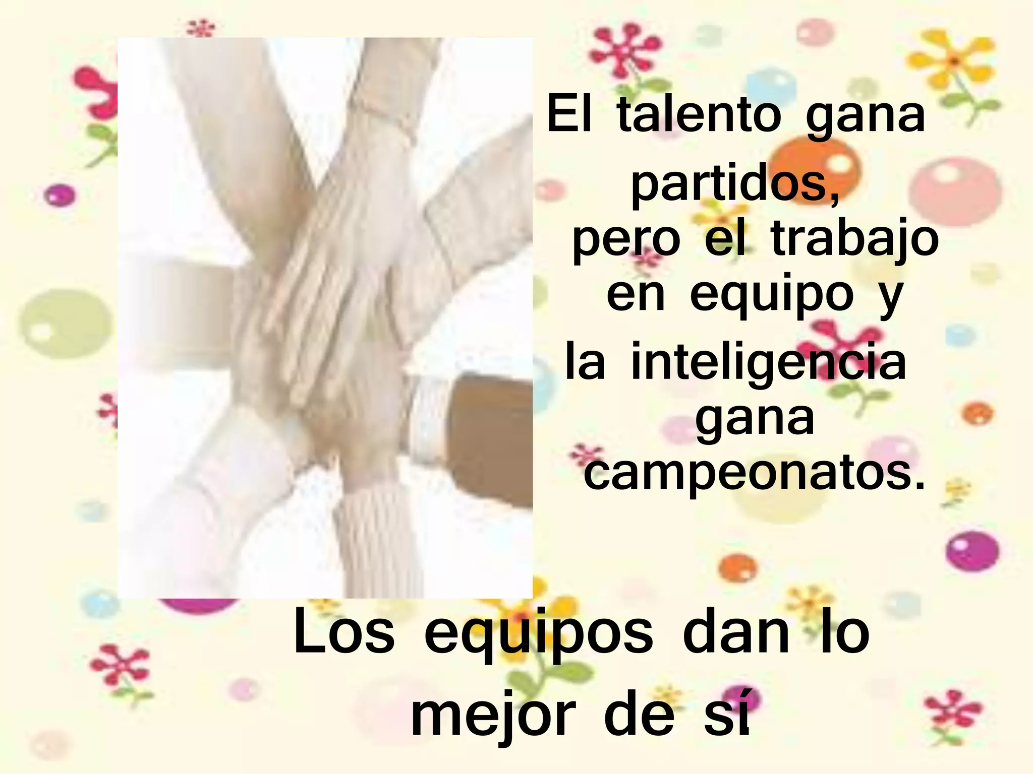 Trabajo en equipo | PPTX