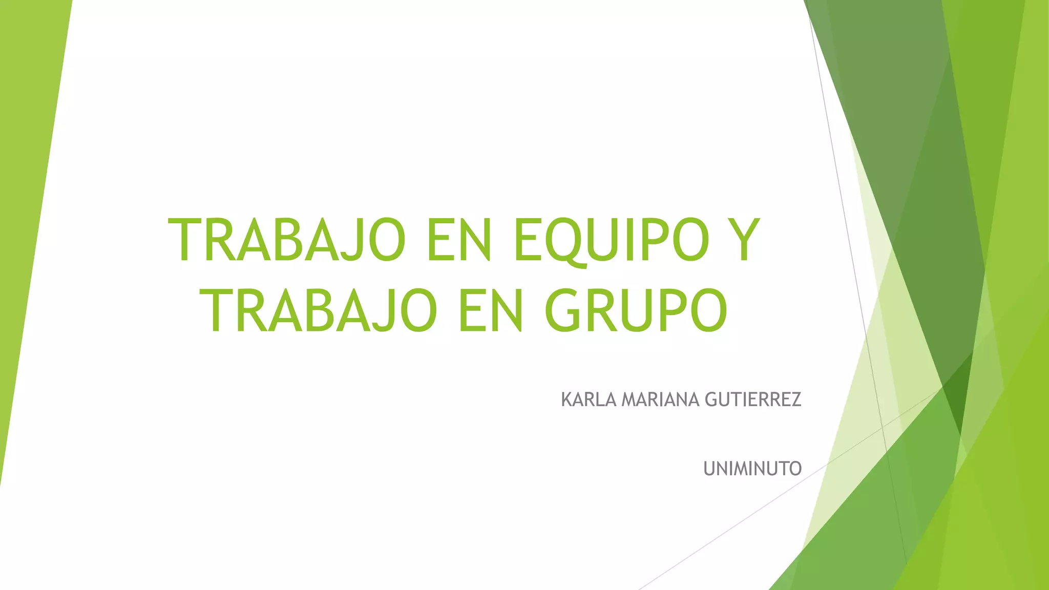 Trabajo en equipo y trabajo en grupo. | PPT