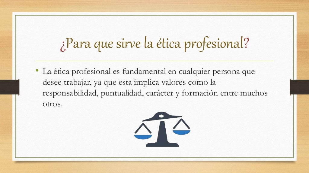 Etica Profesional
