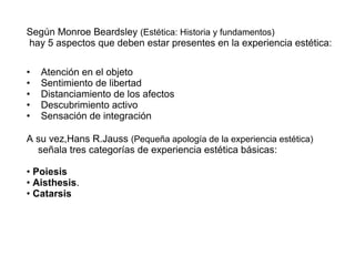 Experiencia Estética | PPT