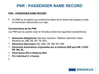 PNR Amadeus:Trabajo final | PPT
