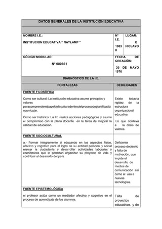 PROPUESTA DEL DISEÑO CURRICULAR PARA EDUCACION PRIMARIA | DOCX