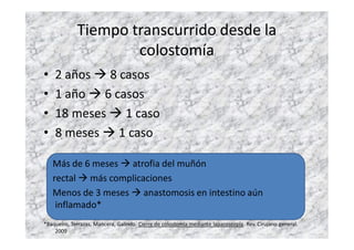 EXPERIENCIA EN LA RECONSTRUCCION DE LA CIRUGIA DE HARTMANN EN UN ...