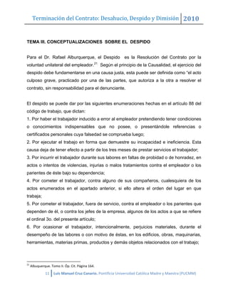 Diferencias entre: Despido, Dimisión y Desahucio | PDF
