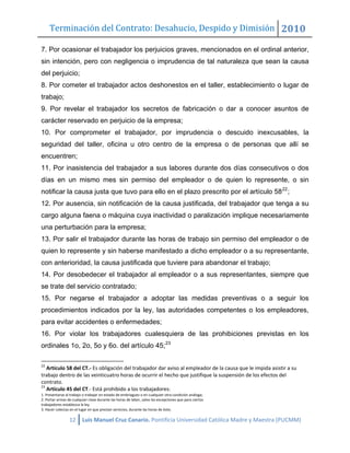 Diferencias entre: Despido, Dimisión y Desahucio | PDF