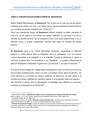 Diferencias entre: Despido, Dimisión y Desahucio | PDF