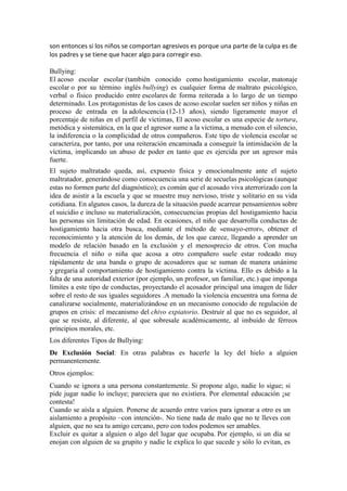 Acoso escolar bullying | PDF