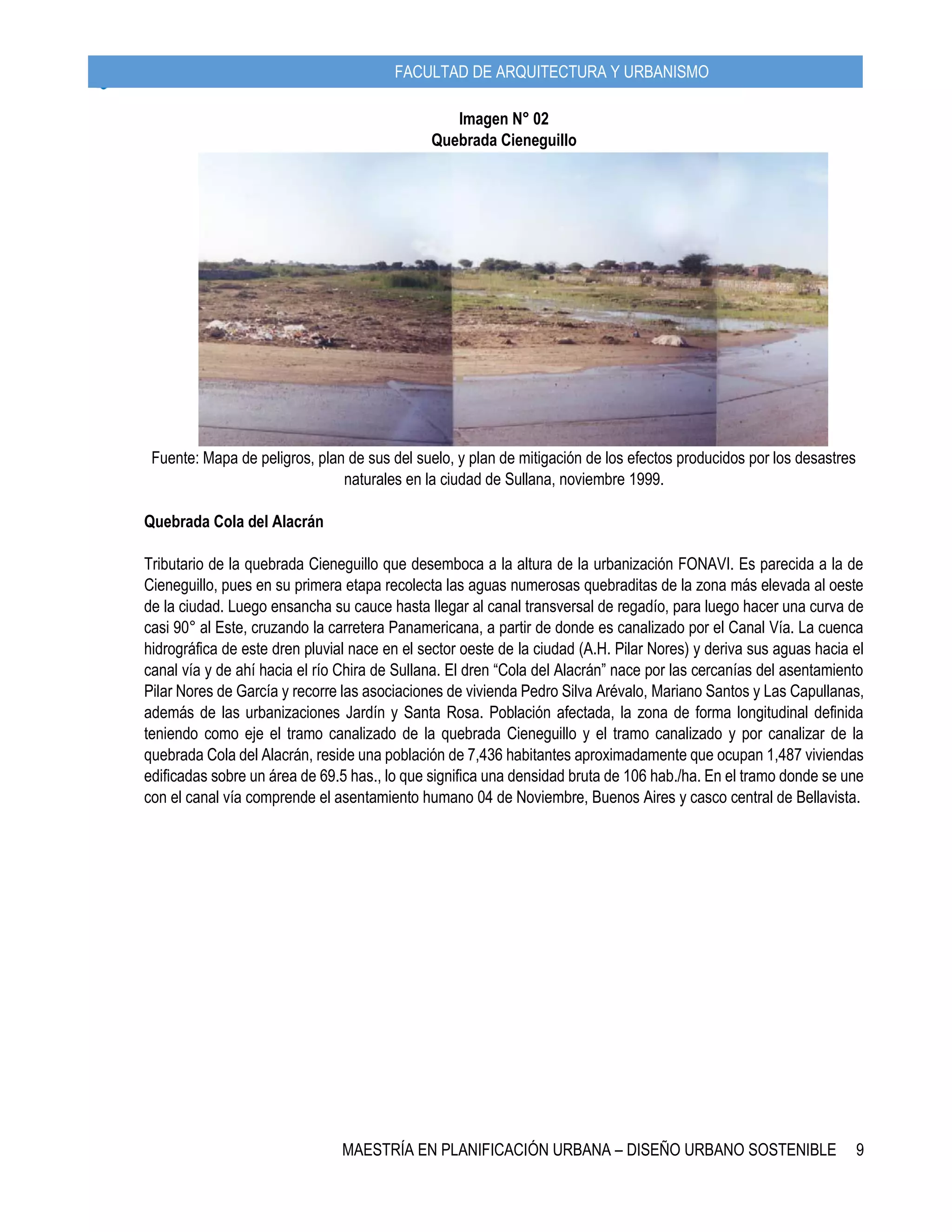 DIAGNÓSTICO INTEGRAL Y PROPUESTA DEL SISTEMA DE EVACUACIÓN PLUVIAL Y ...