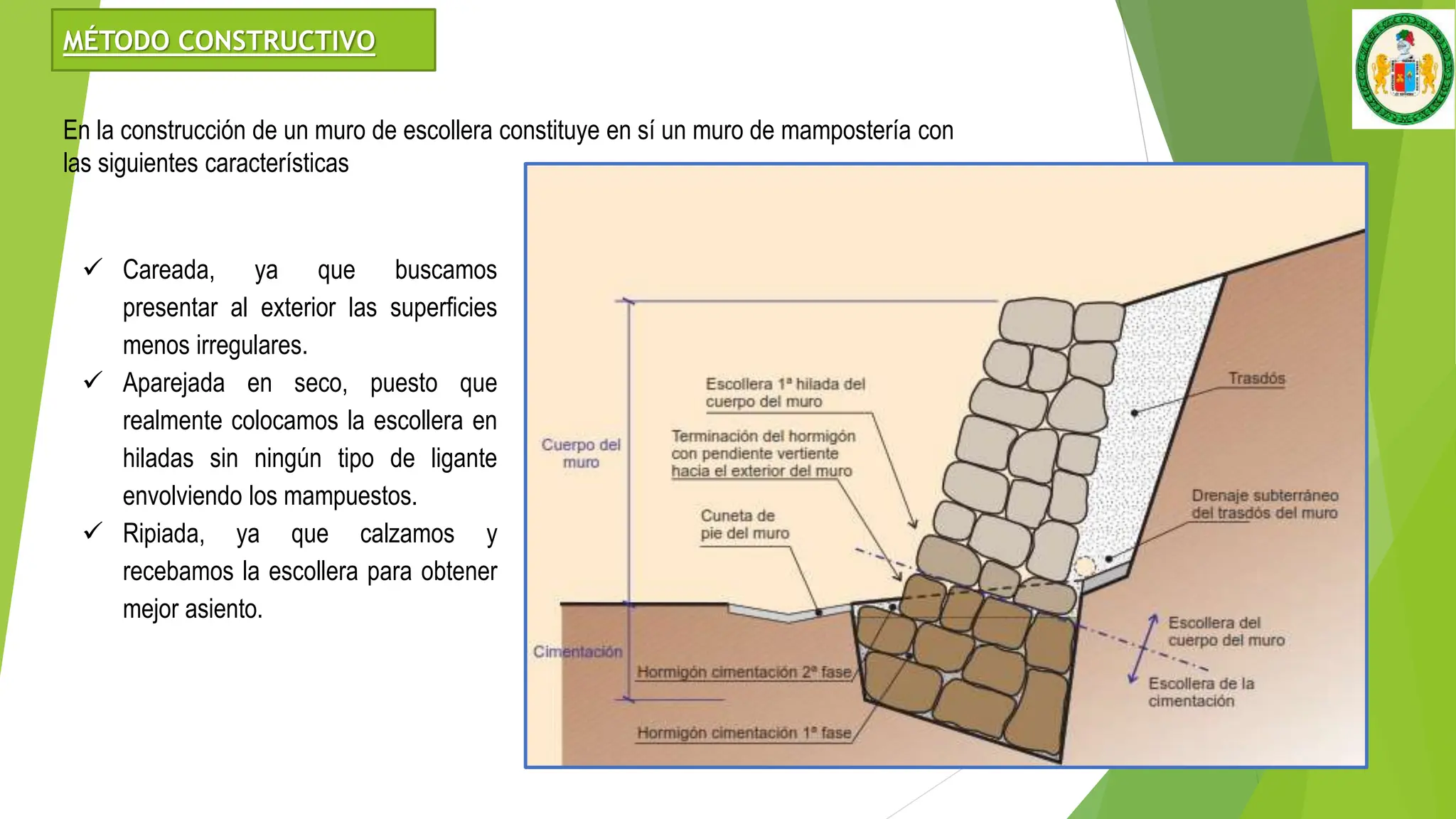 ESTABILIZACION DE TALUDES CON ESCOLLERAS | PPTX