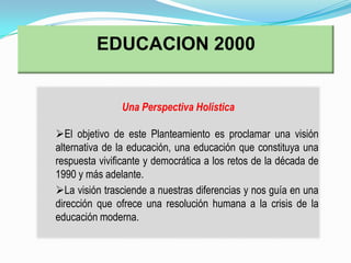 Taller 3: El modelo holístico sistémico por proceso. | PPTX