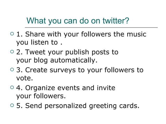 info work of twitter | PPT