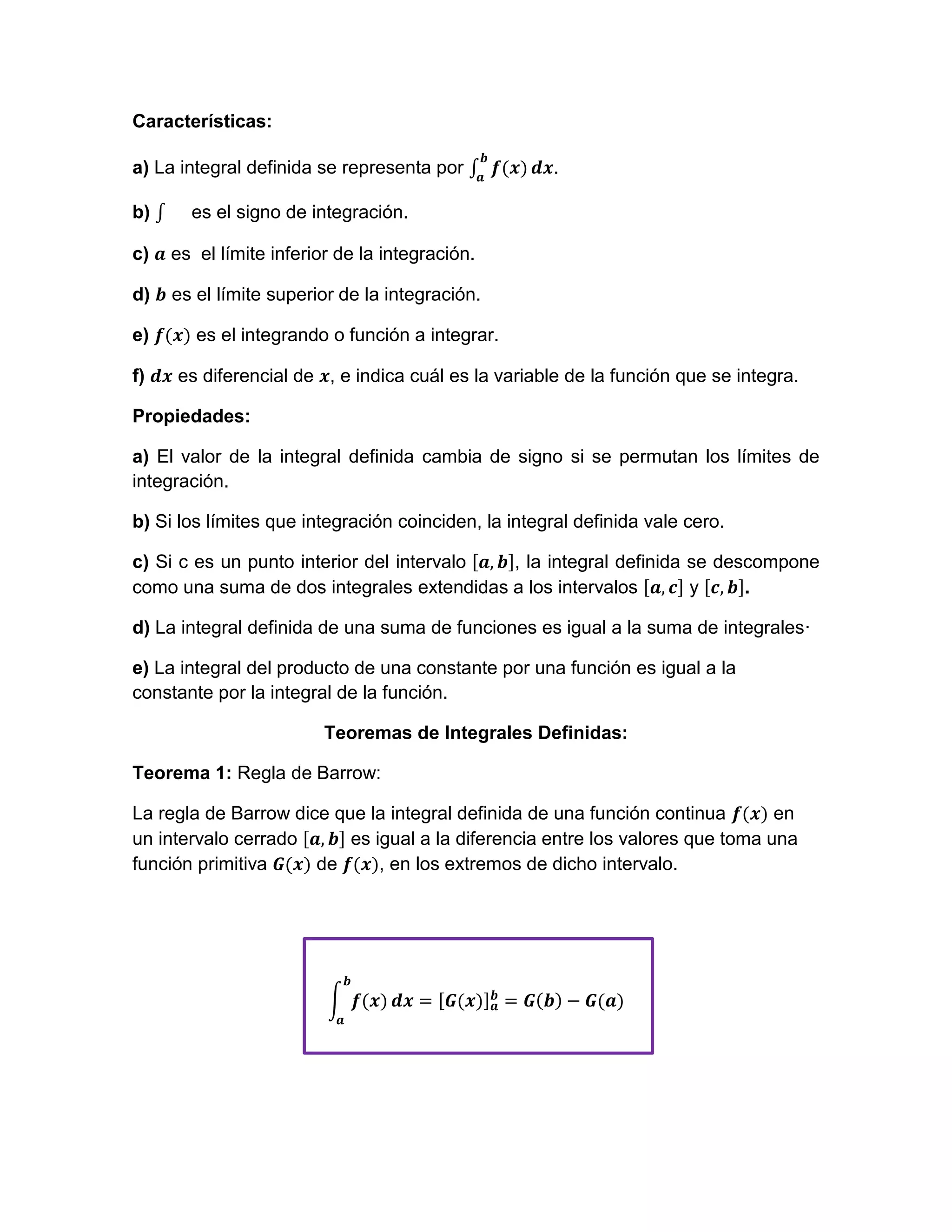 Integrales definidas y método de integración por partes | PDF
