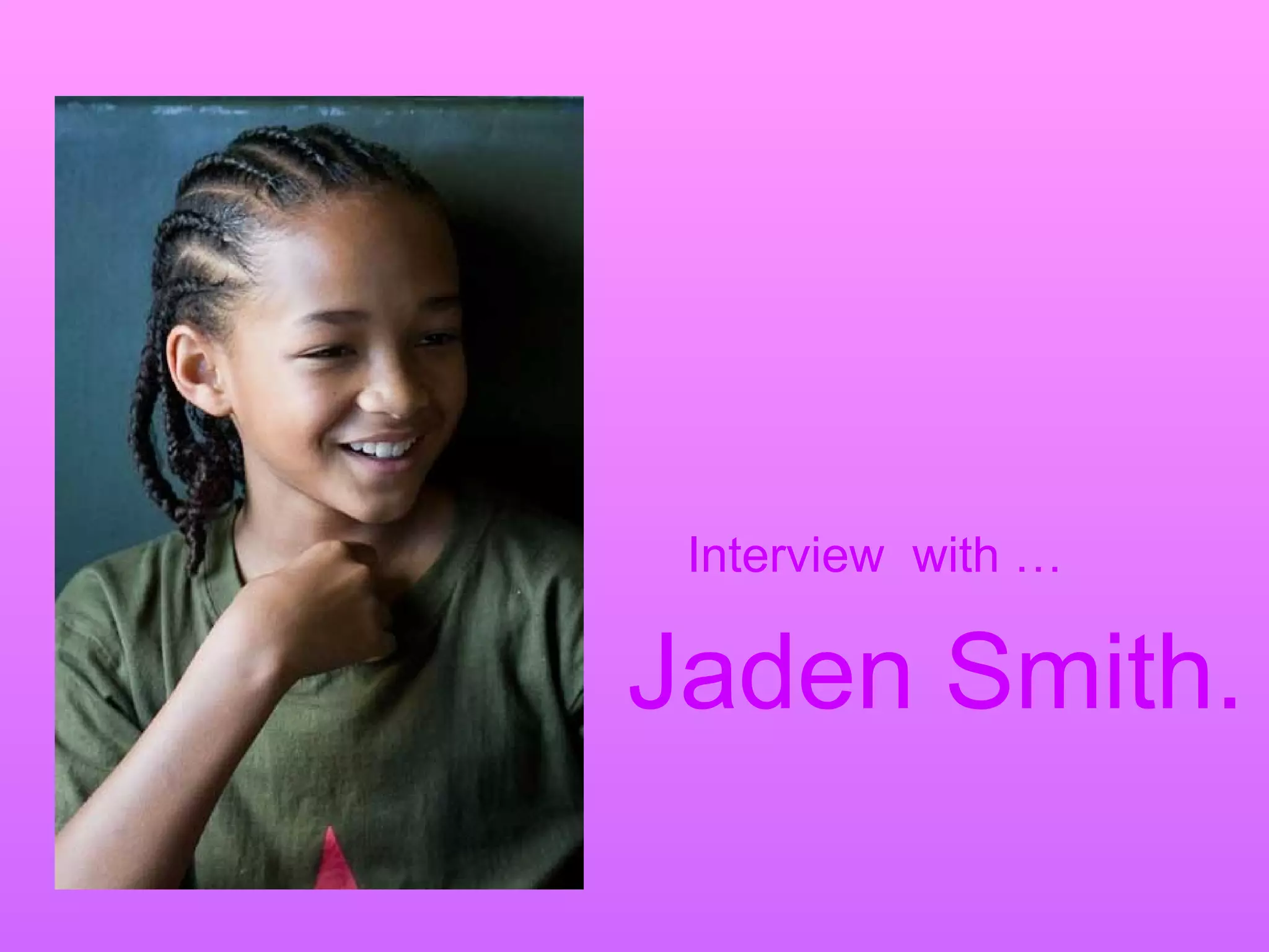 Interview with Jaden Smith | PPT