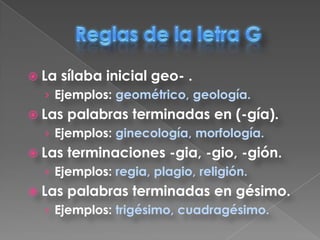 Ortografía: Signos de puntuación, uso de letras | PPTX