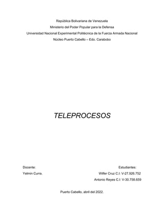 TELEPROCESOS | PDF