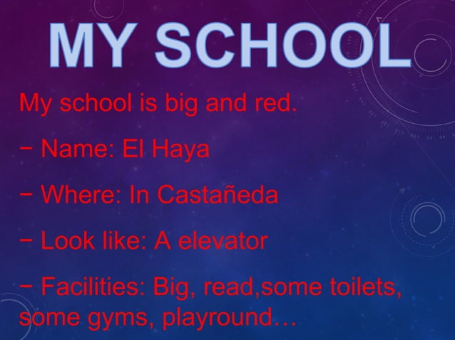 "All about my school" by Mario | PPT