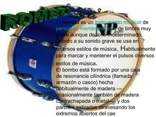 Instrumentos de percusión | PPT