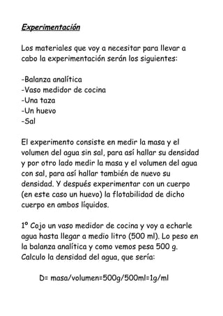 PORQUE LOS CUERPOS FLOTAN EN EL MAR MUERTO | PDF