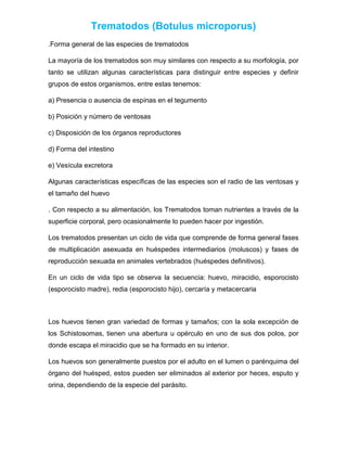 trematodos. | DOCX