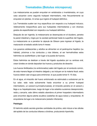 trematodos. | DOCX