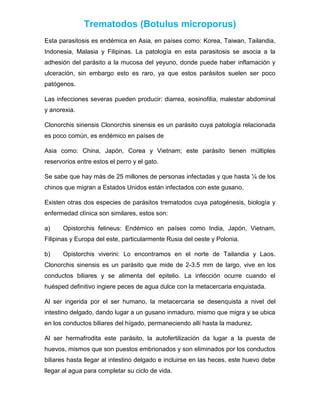 trematodos. | DOCX