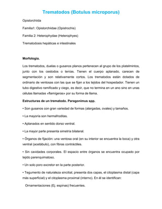 trematodos. | DOCX