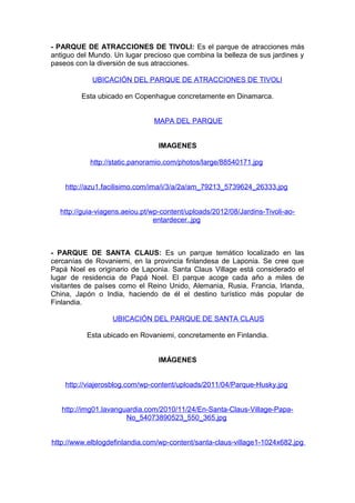 TURISMO DE PARQUES TEMÁTICOS | PDF