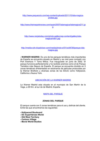 TURISMO DE PARQUES TEMÁTICOS | PDF