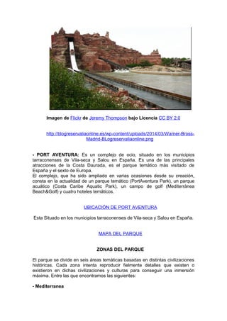 TURISMO DE PARQUES TEMÁTICOS | PDF