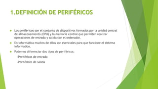 PDF Trabajo Periféricos | PDF