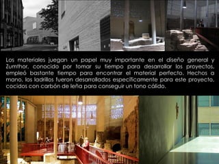 Peter zumthor/ Vida y obras. | PDF