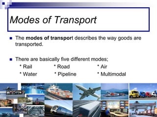 Modes of transport | PPTX